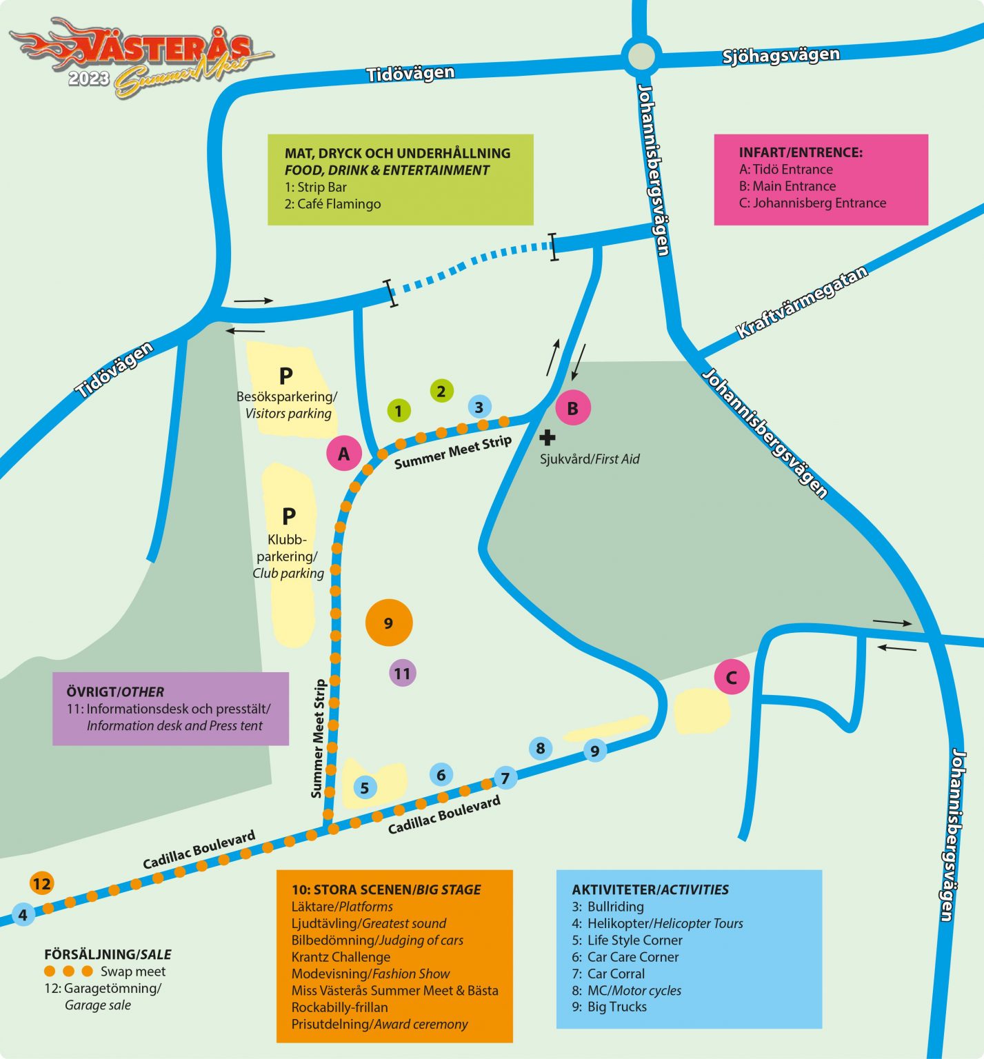 Maps | Västerås Summer Meet