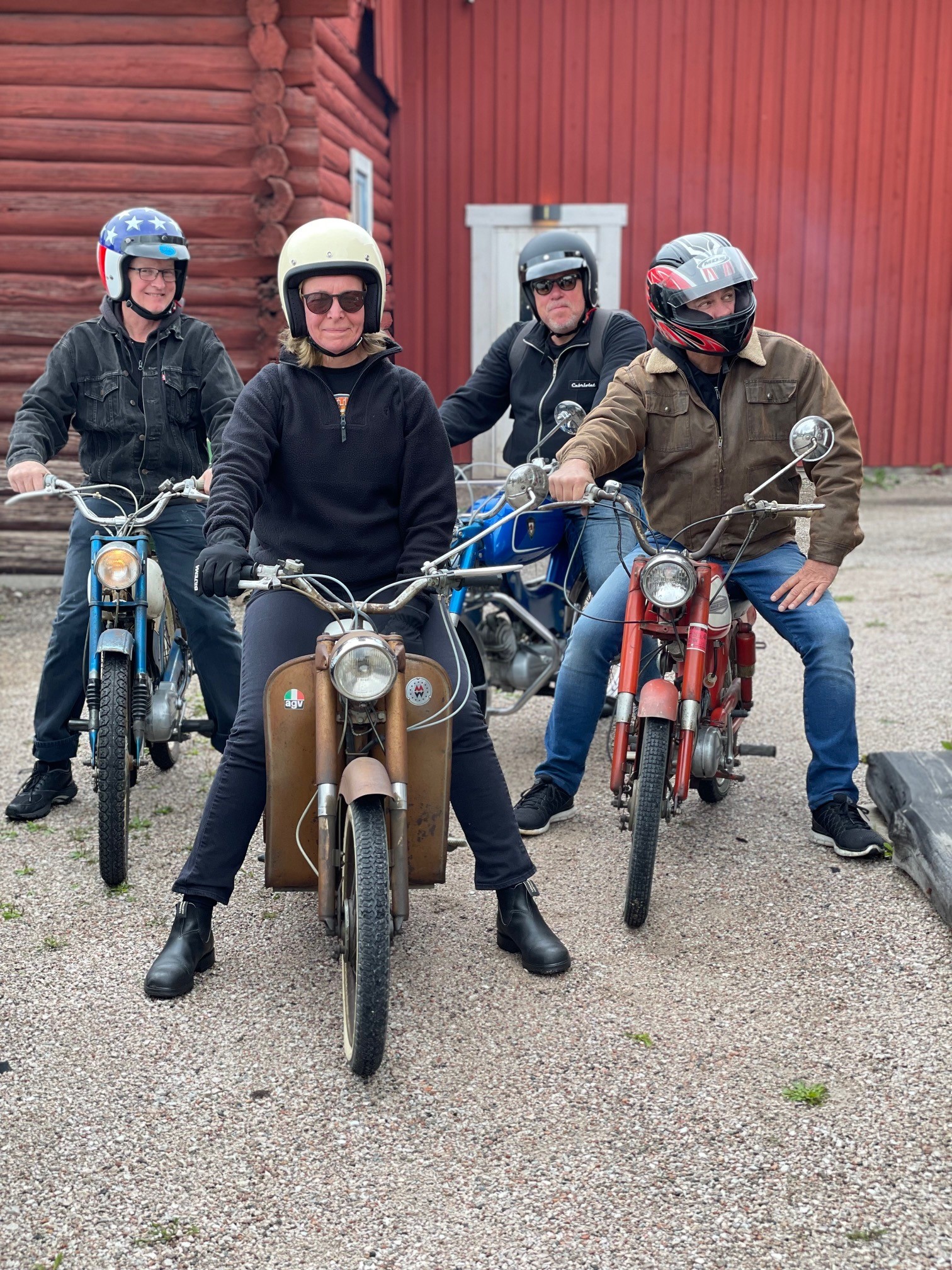 Veteran moped parking | Västerås Summer Meet